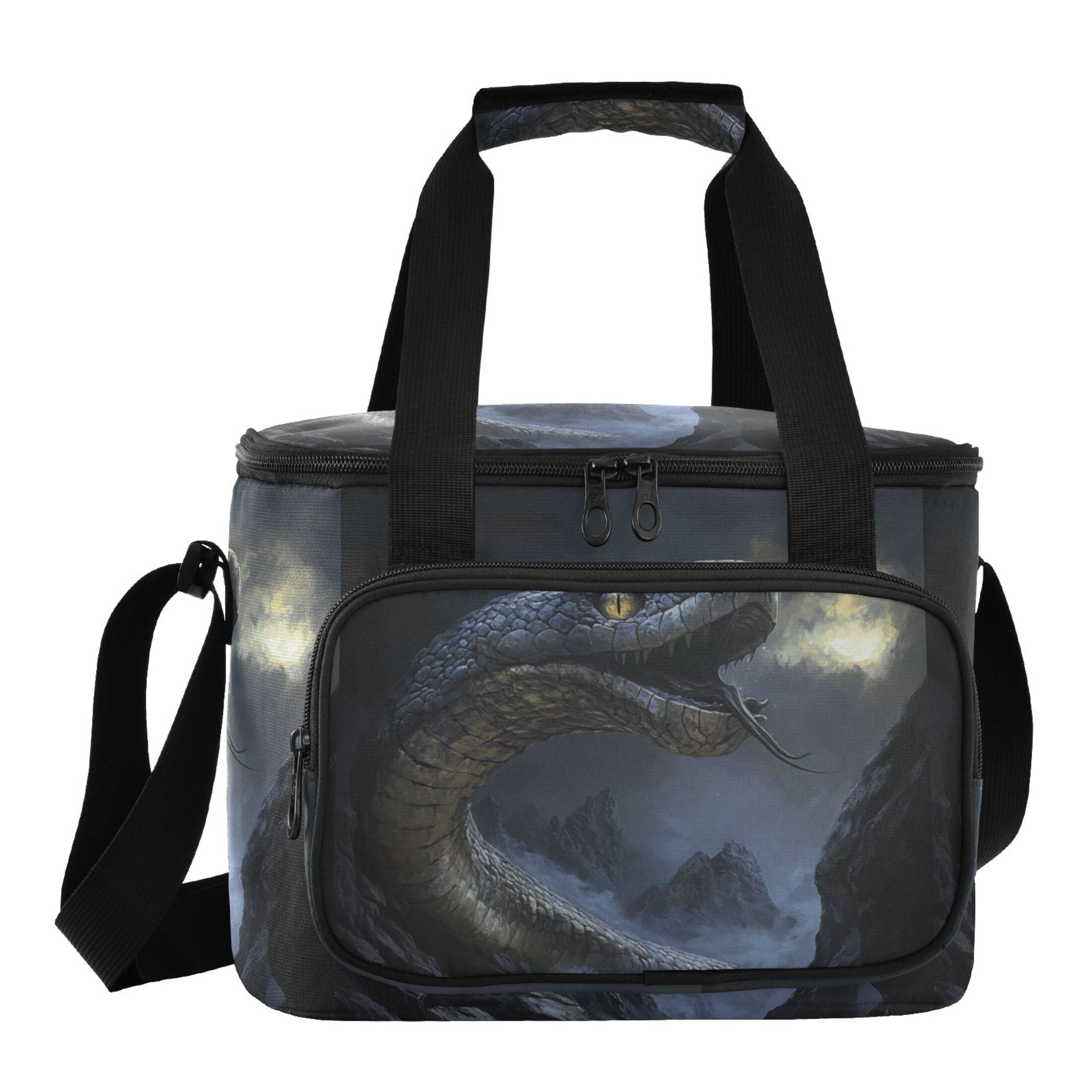 Insulated Cooler Bag with Multiple Pockets Lightweight Lunch Box Tote ...