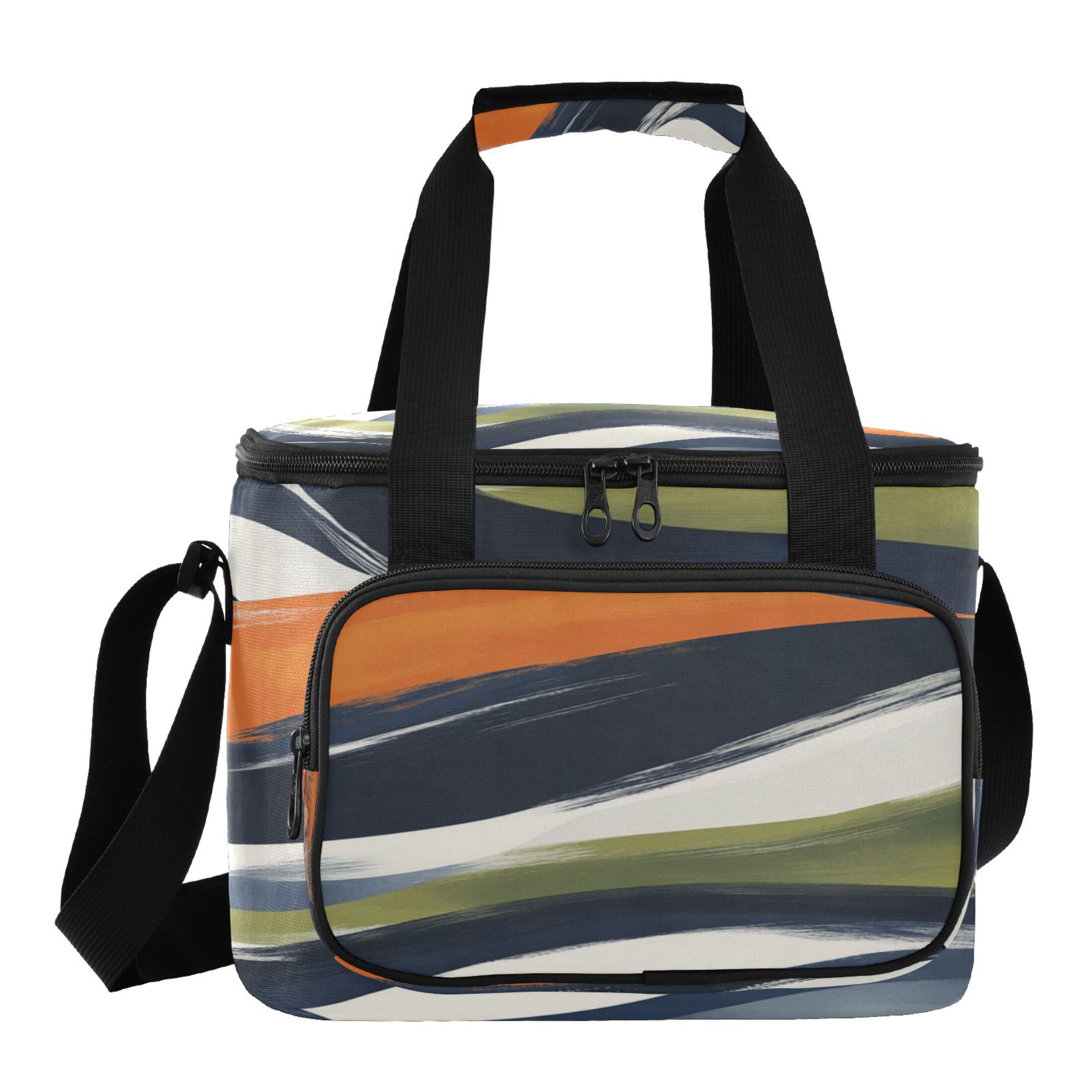 Insulated Cooler Bag with Multiple Pockets Lightweight Lunch Box Tote ...