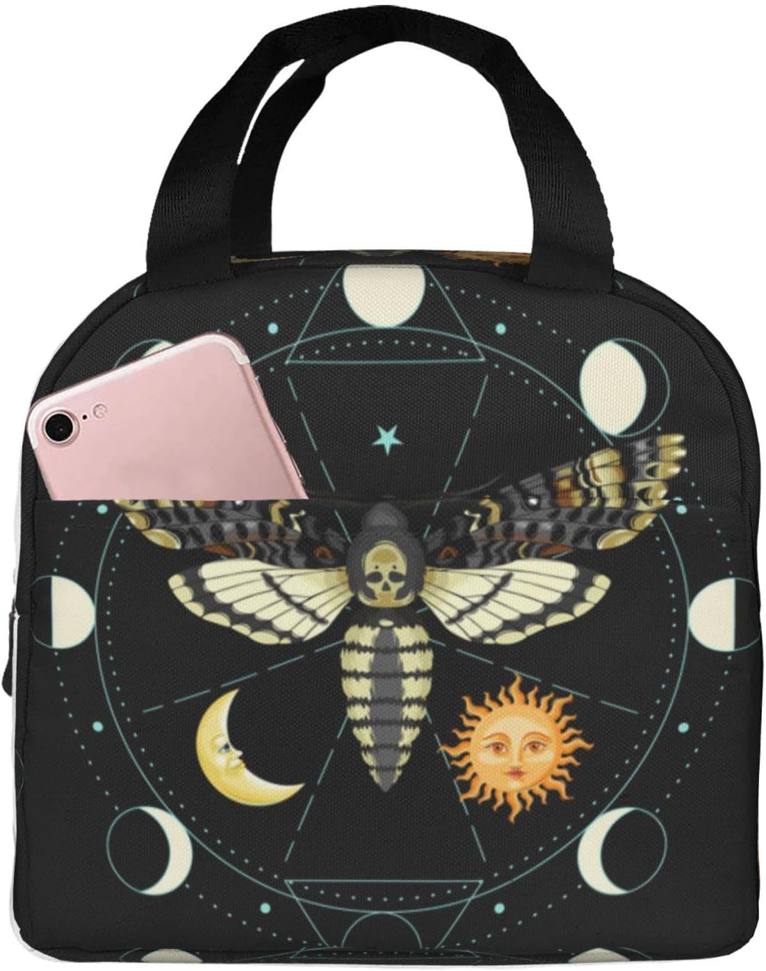 Insulated Cooler Warmer Leakproof Reusable Lunch Bag for Death Head ...