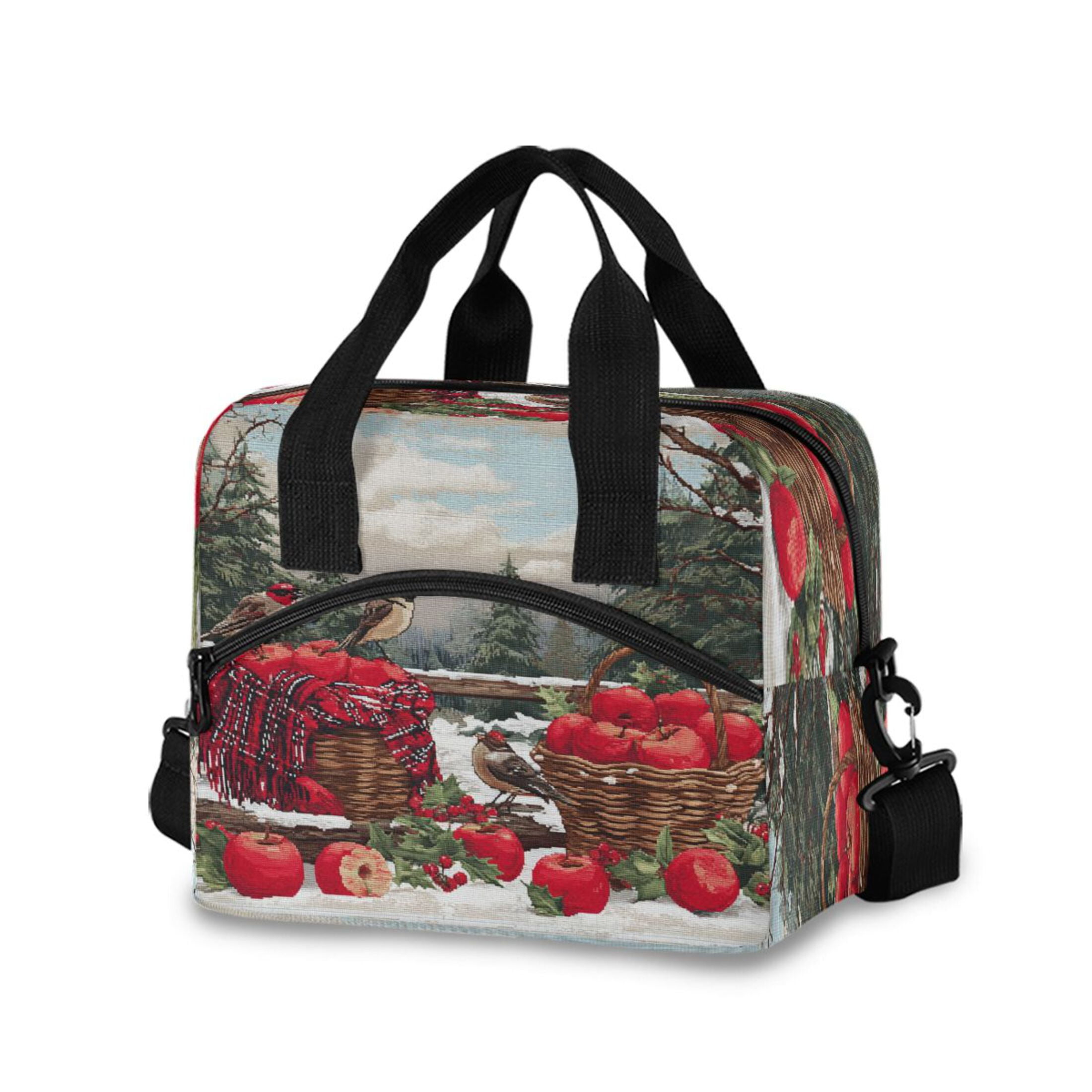 Insulated Crossbody Lunch Bag 10L Lunch Tote with Adjustable Shoulder ...