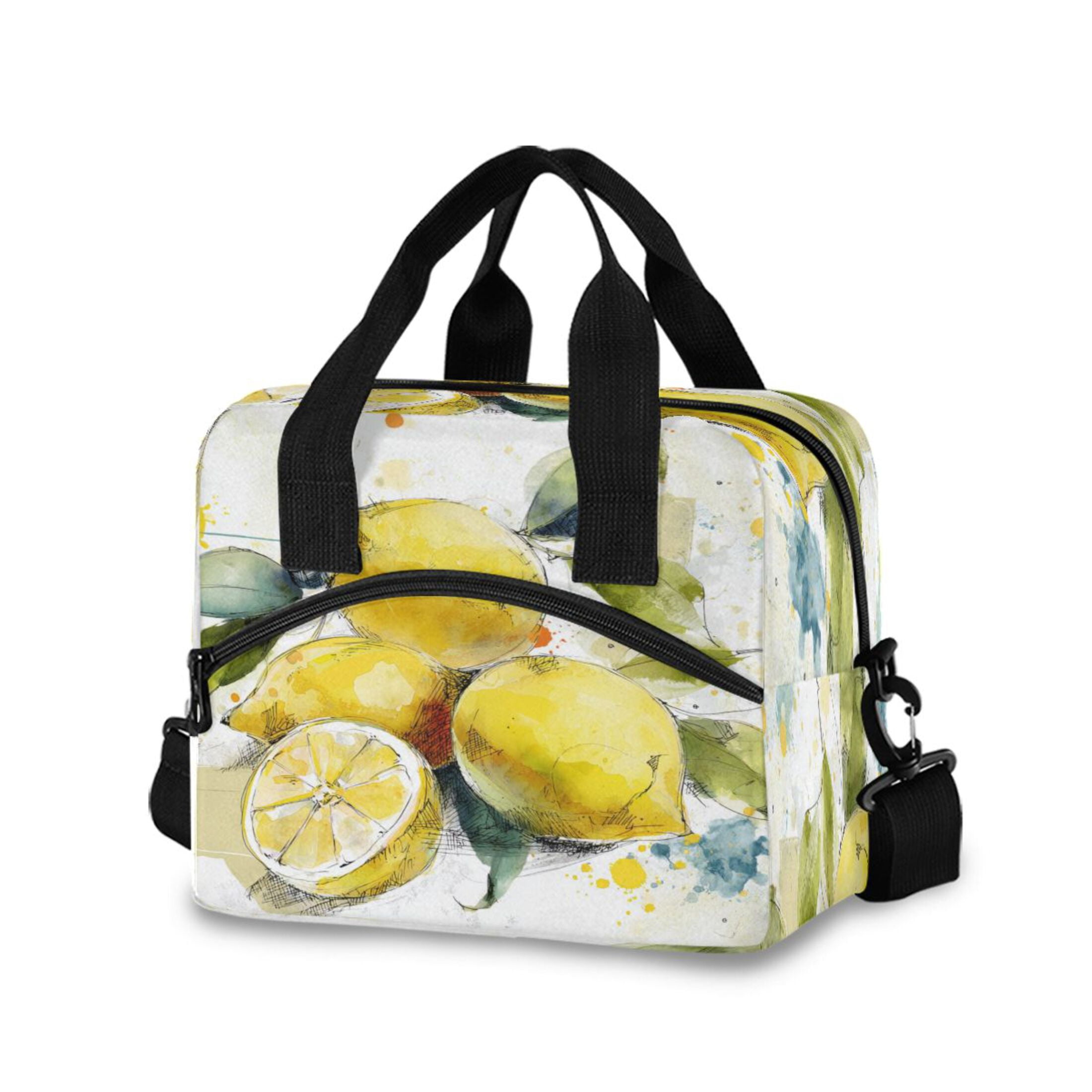 Insulated Crossbody Lunch Bag 10L Lunch Tote with Adjustable Shoulder ...