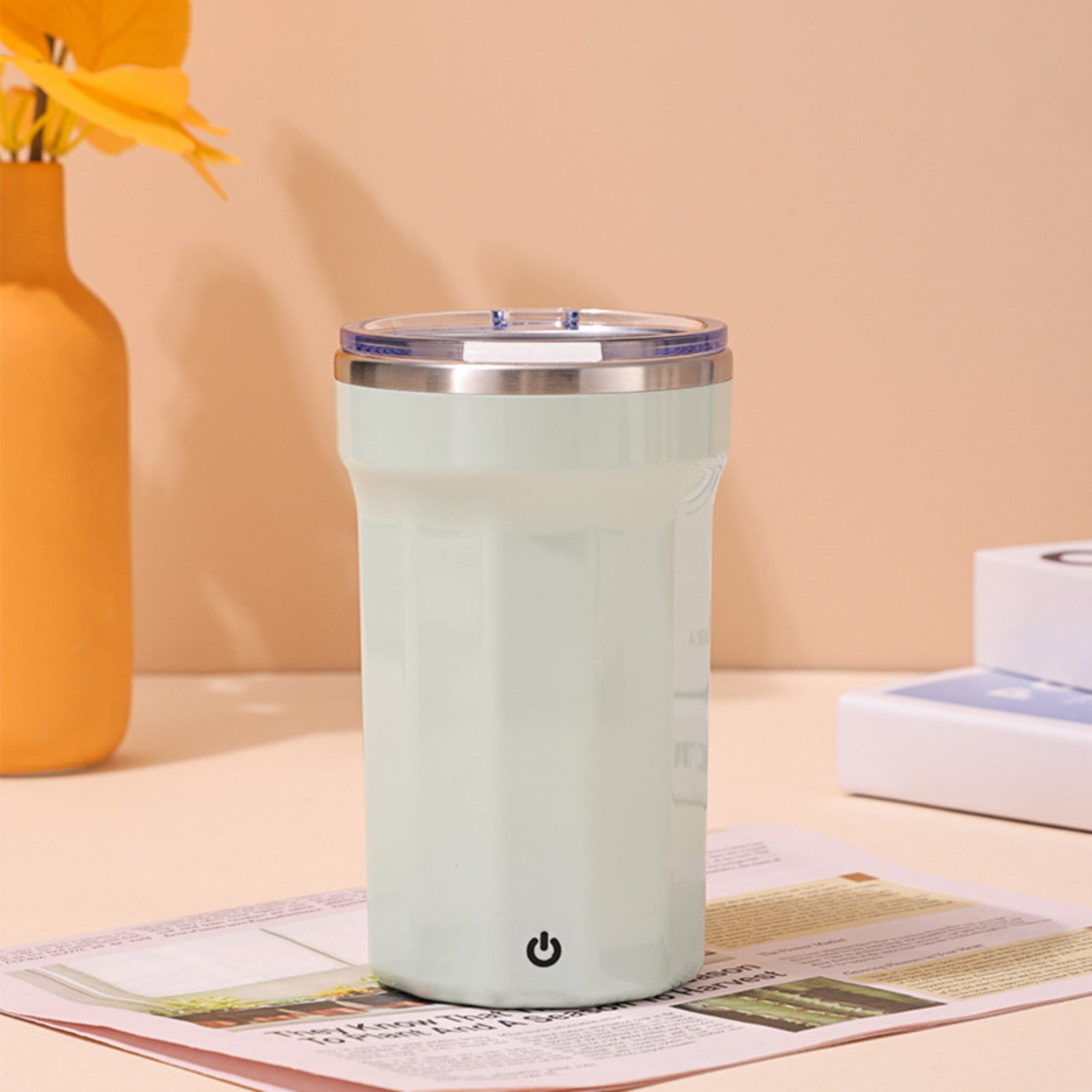 Insulated Cup,Portable Charging Auto Stirring Coffee Mug With Electric ...