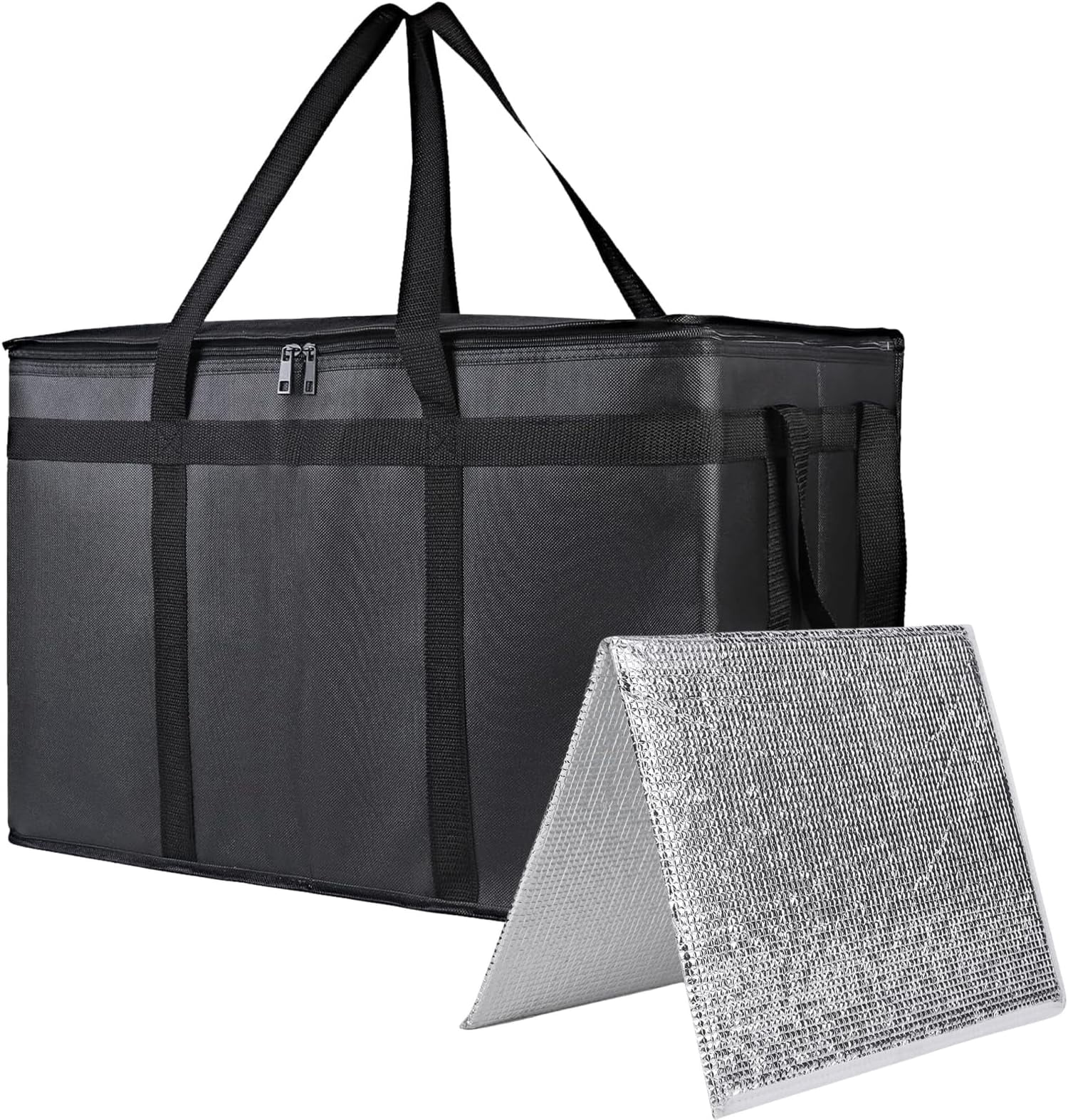 Insulated Delivery Bag With Hard Bottom, XXXL Pizze Cooler Bags ...