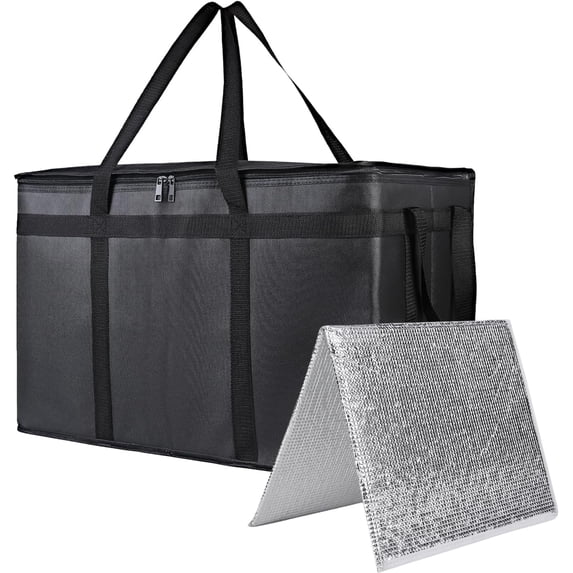 Insulated Delivery Bag With Hard Bottom, XXXL Pizze Cooler Bags ...