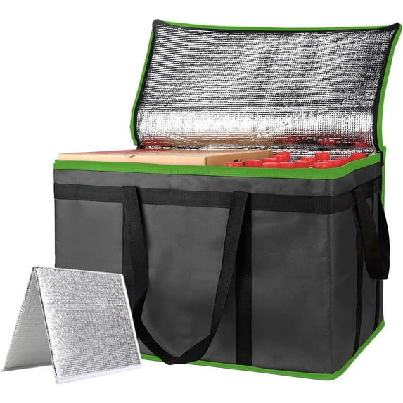 Insulated Delivery Bag - Thermal Cooler Grocery Bags for Catering ...