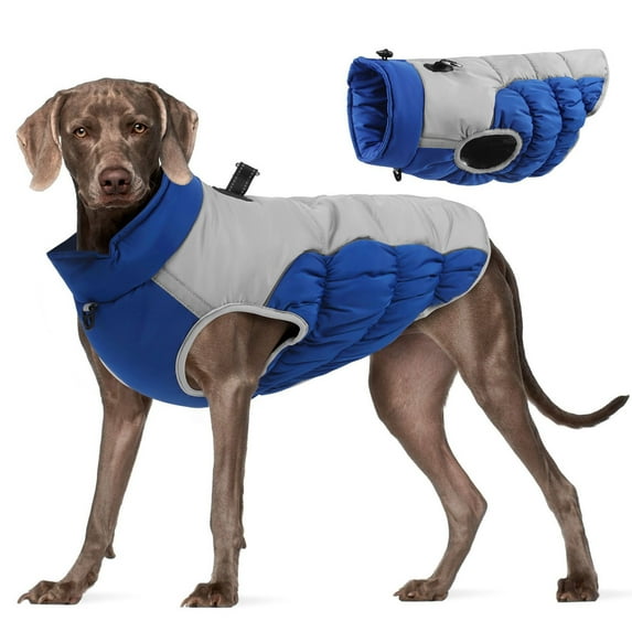 Insulated Dog Jacket with Integrated Harness System Reflective ...