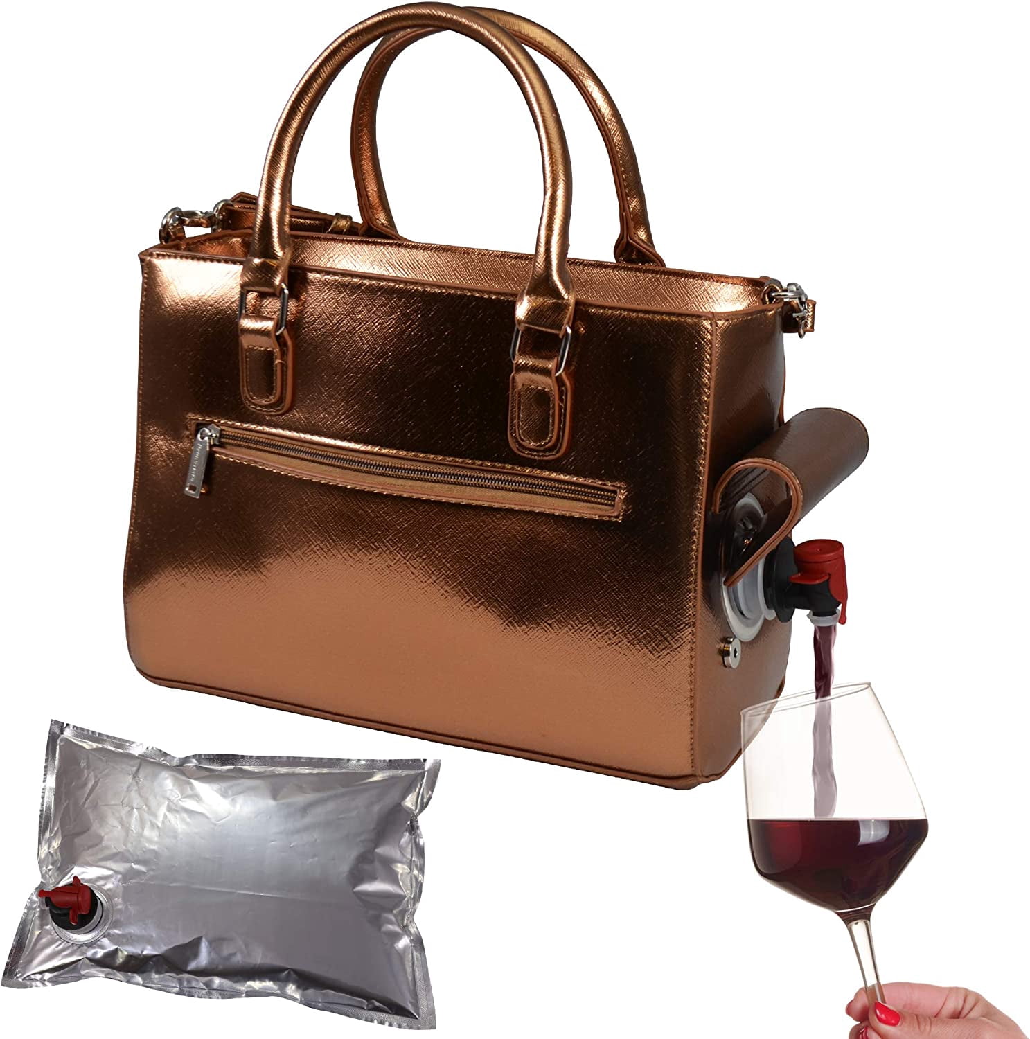 Insulated Drink Purse w/ 3L Bladder Bag | Thermal Hot and Cold Storage ...