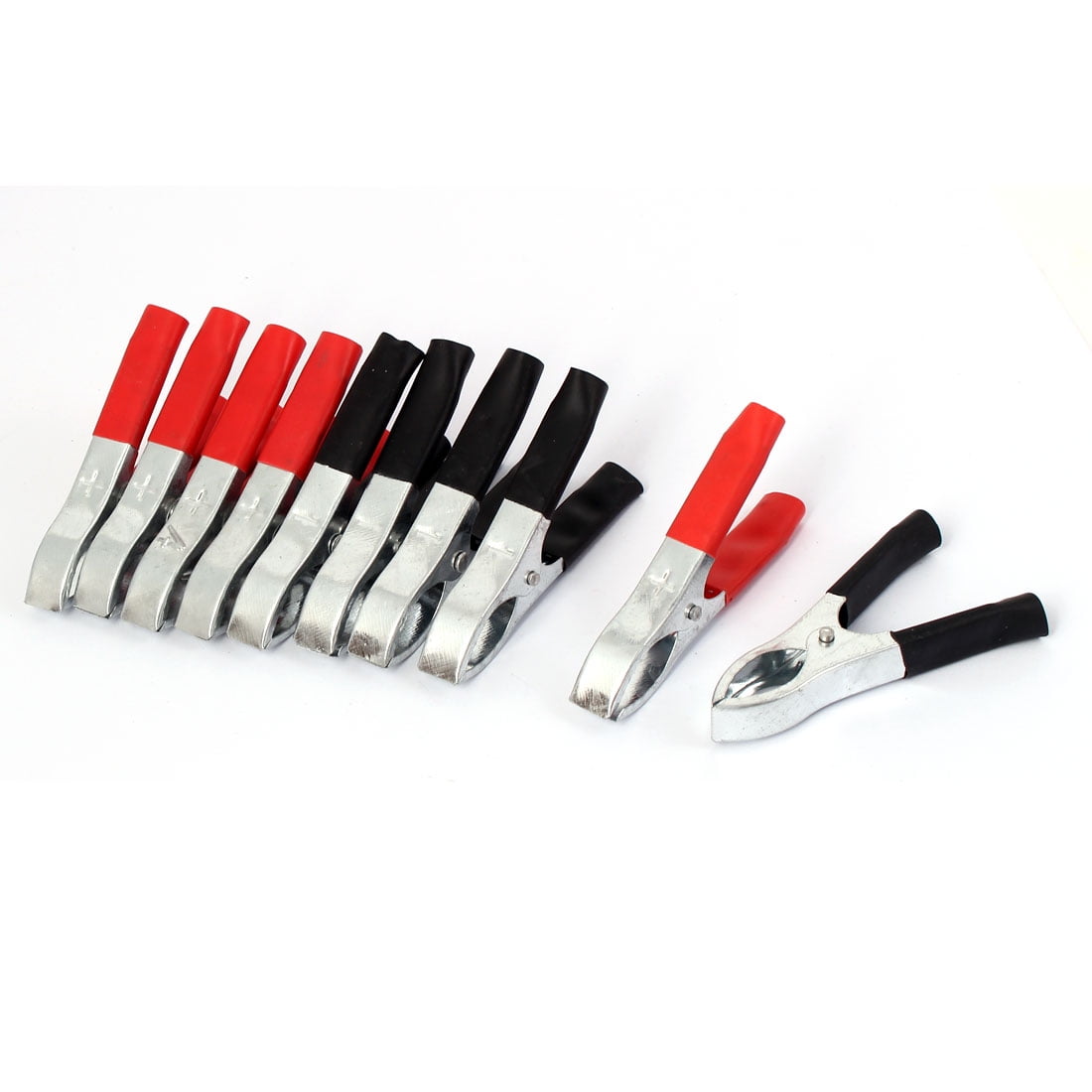 Insulated Electric Battery Alligator Clip Clamp Red Black 3 Inch Long ...