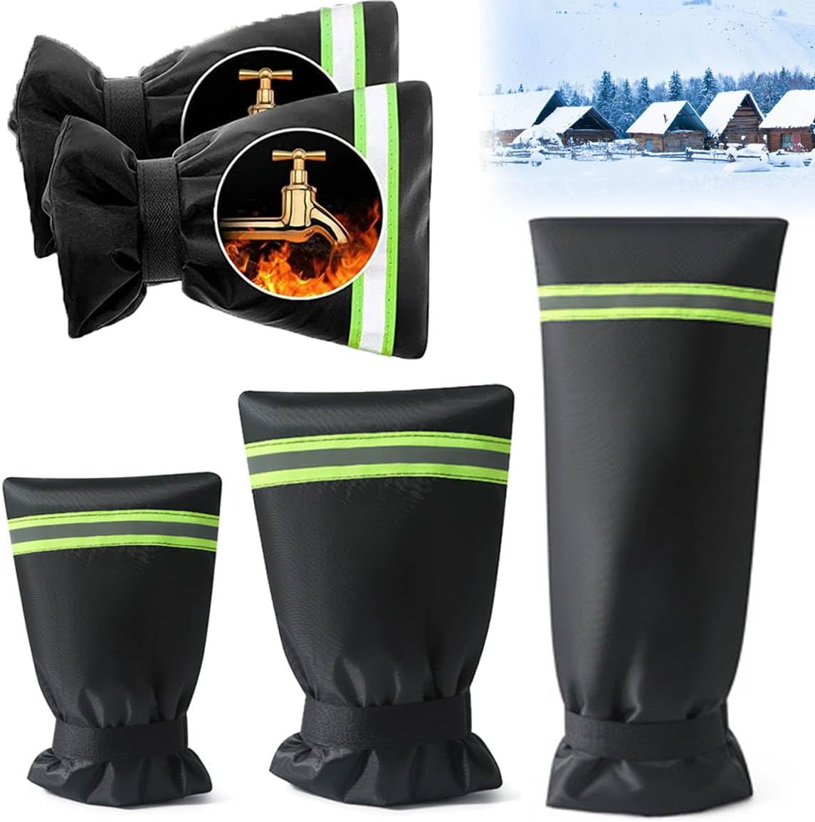 Insulated Faucet Covers Outside for Winter, Faucet Covers for Winter ...