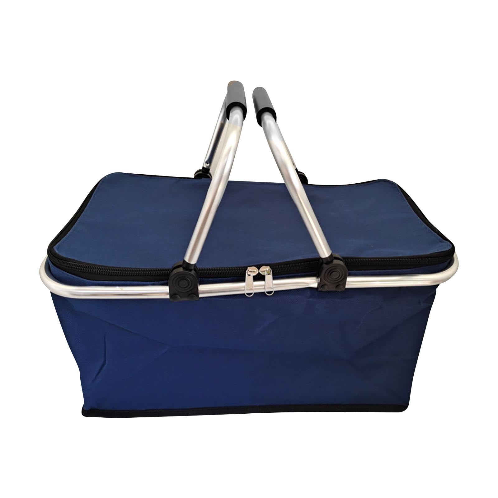 Insulated Folding Cooler Bag with Shoulder Strap, Portable Hot & Cold ...