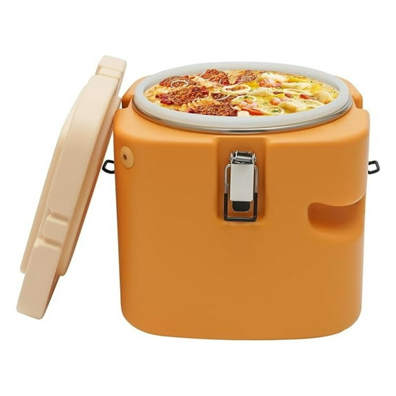 Insulated Food Carrier 2.5 Gallon, Soup Warmer for Potlucks, Leak-Proof ...