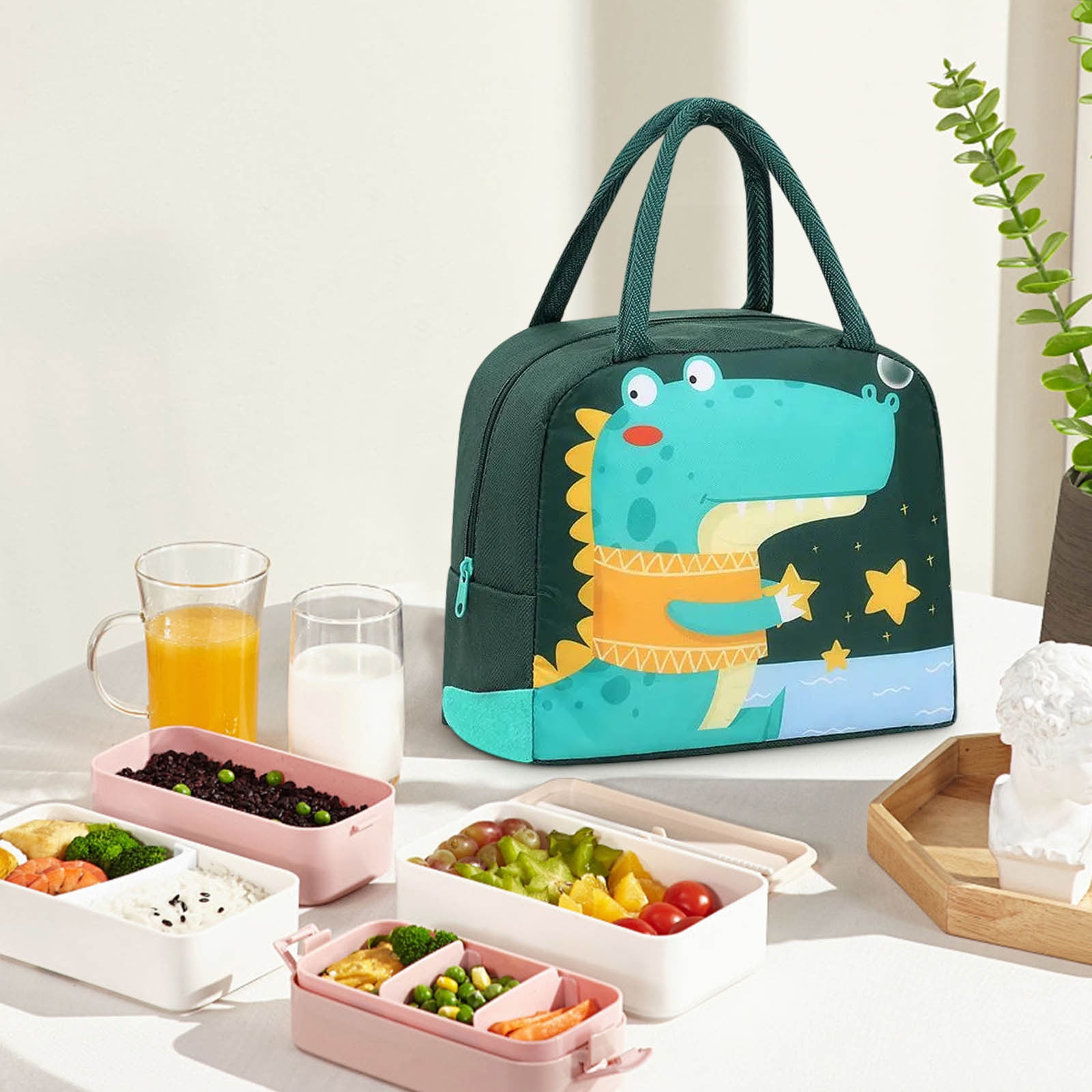 Insulated Food Carrier, Stainless Steel Lunch Box, Leakproof Sealing ...