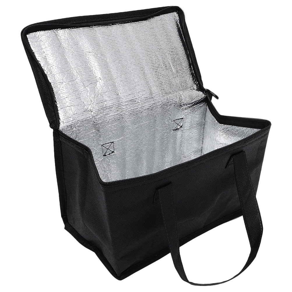 Insulated Food Carrying Bag Portable Insulation Snack Outdoor Black ...