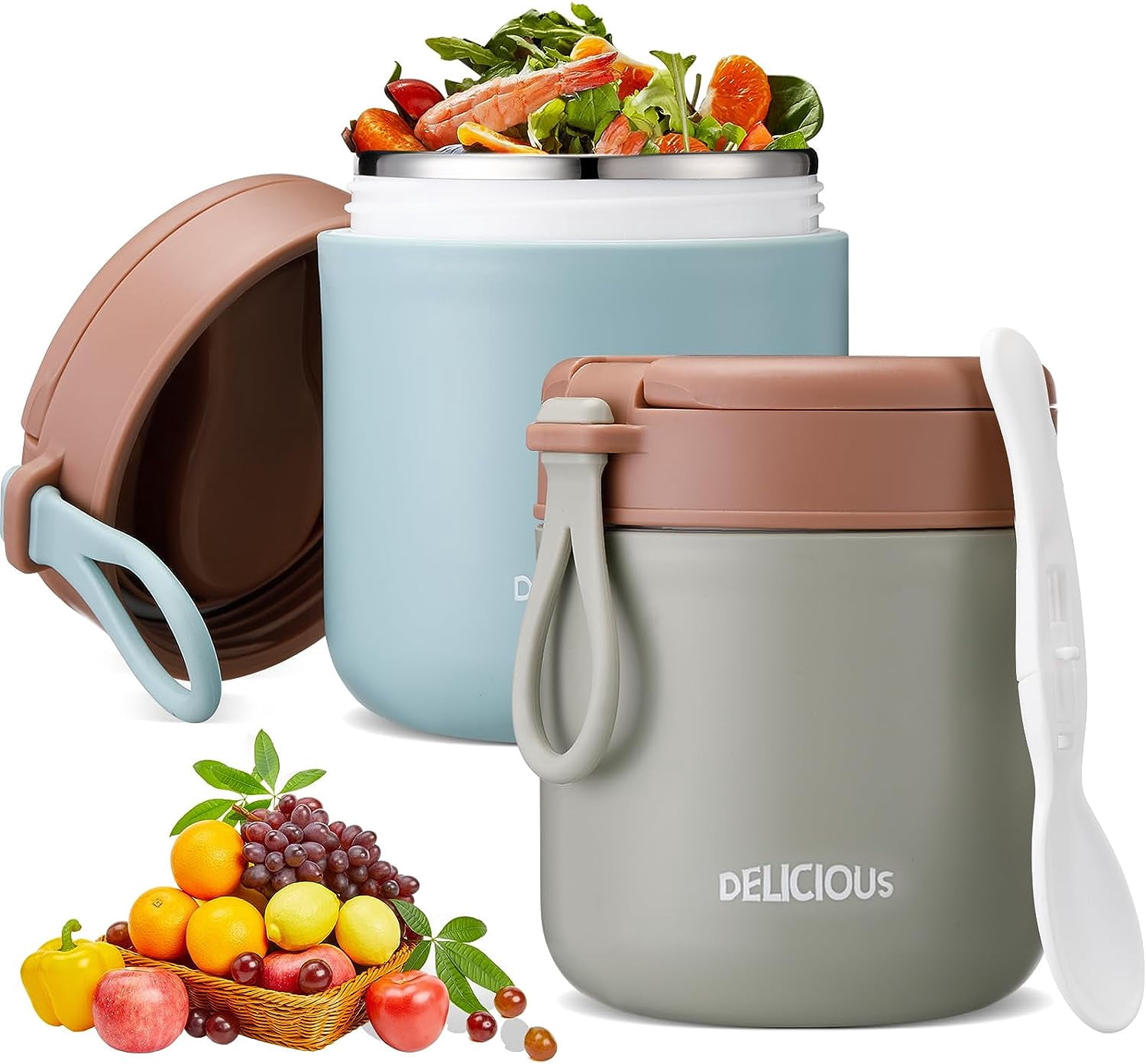 Insulated Food Container for Kids Adult - 15.2 Oz, Stainless Steel ...
