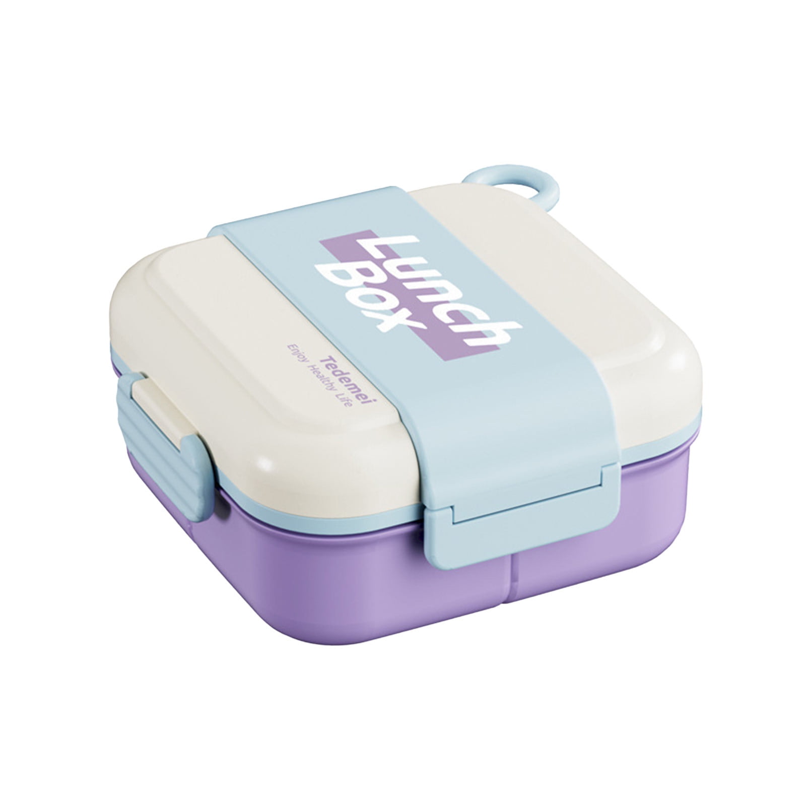 Insulated Food Grade Plastic Lunch Box, Secure Sealed Partition ...