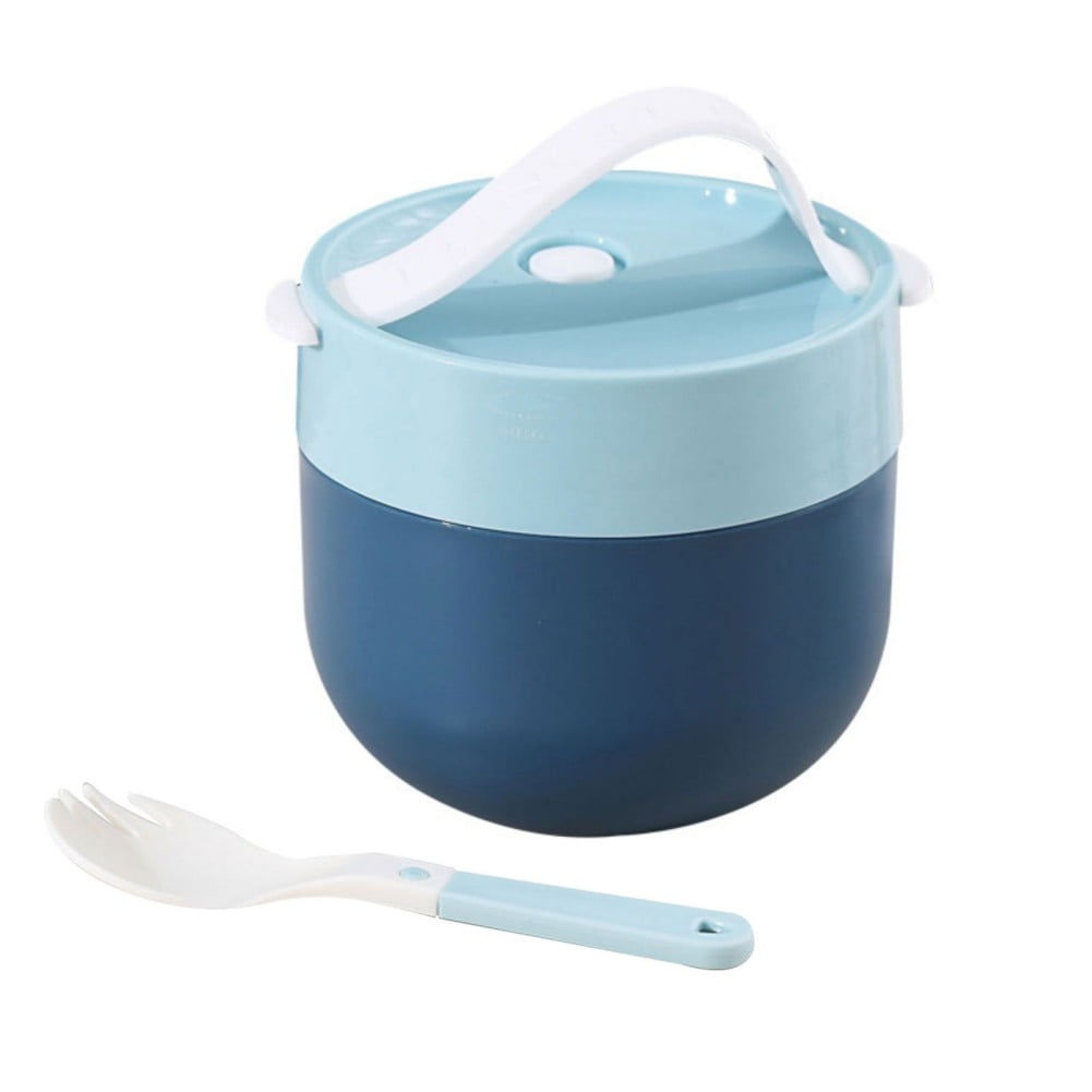 Insulated Food Jar Thermo Hot Cold Food Lunch Bag Container Bowl Spoon ...