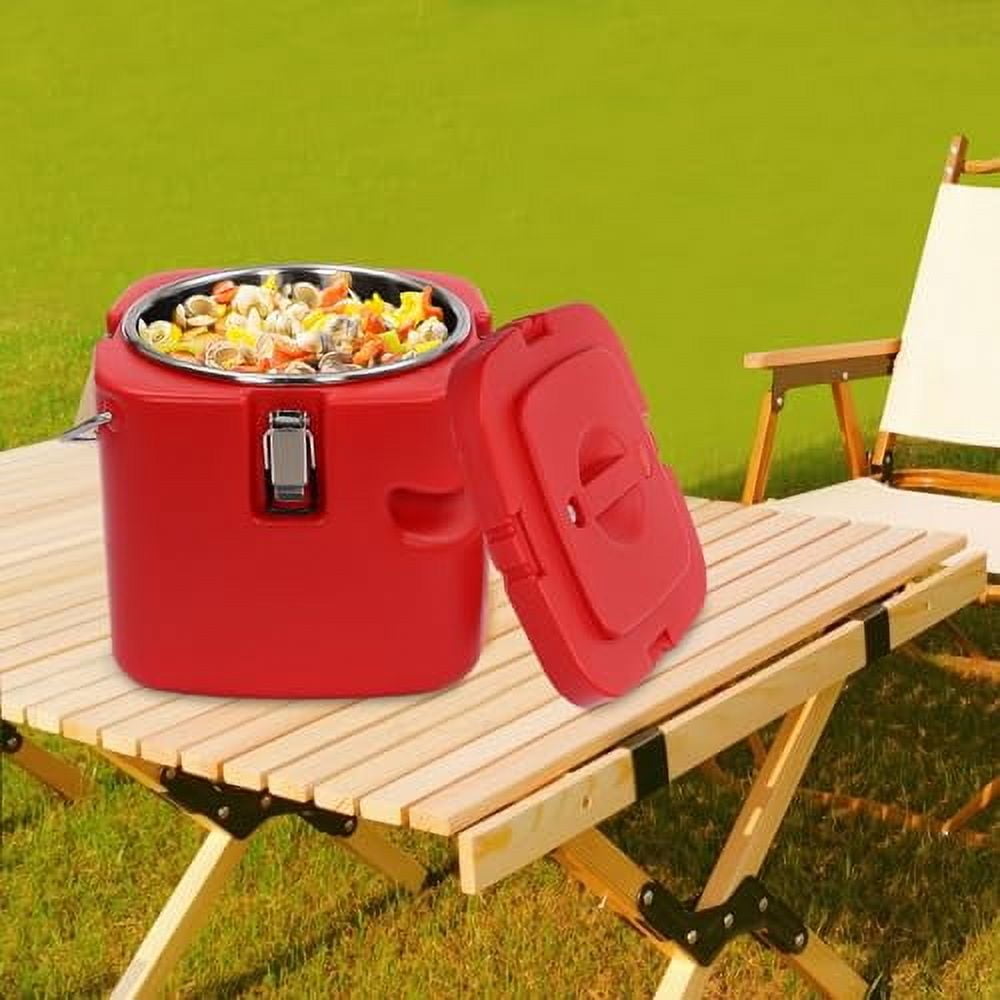 Insulated Food Pan Carrier 2.5 Gallon, Stackable Catering Box w ...