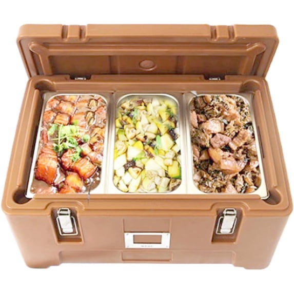 Insulated Food Pan Carrier, 31Qt / 30 L Hot Box for Catering, Soup ...