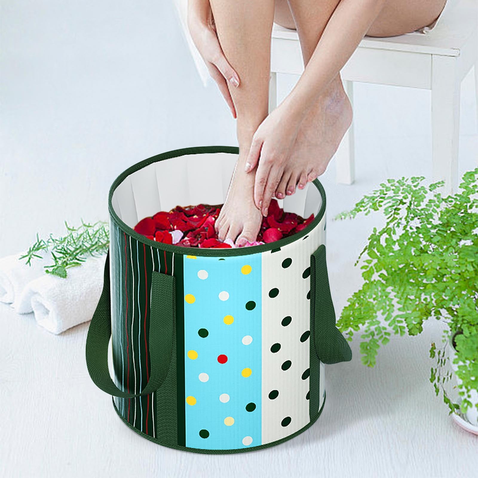 Insulated Foot Soak Bucket 1PCS Foot Massager Bath Bucket Portable Foot ...