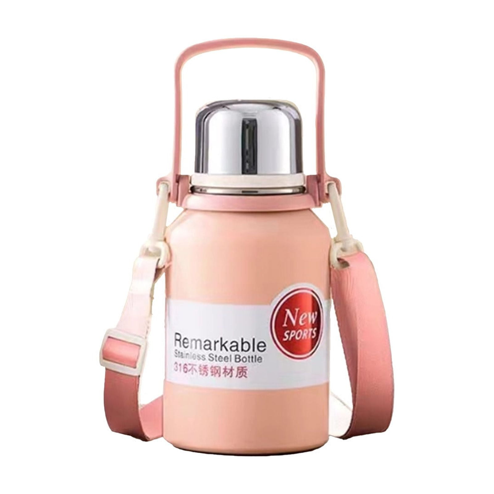 Insulated Gallon Jug with Handle Camping Water Jug, 316 Stainless Steel ...