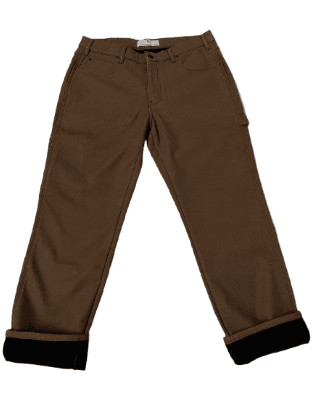 Insulated Gear Men's Carpenter Style Fleece Lined Canvas Utility Work ...