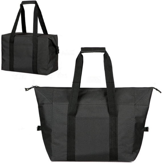 Insulated Grocery Picnic Cooler Bags with Zipper, Thermal Tote Shopping ...