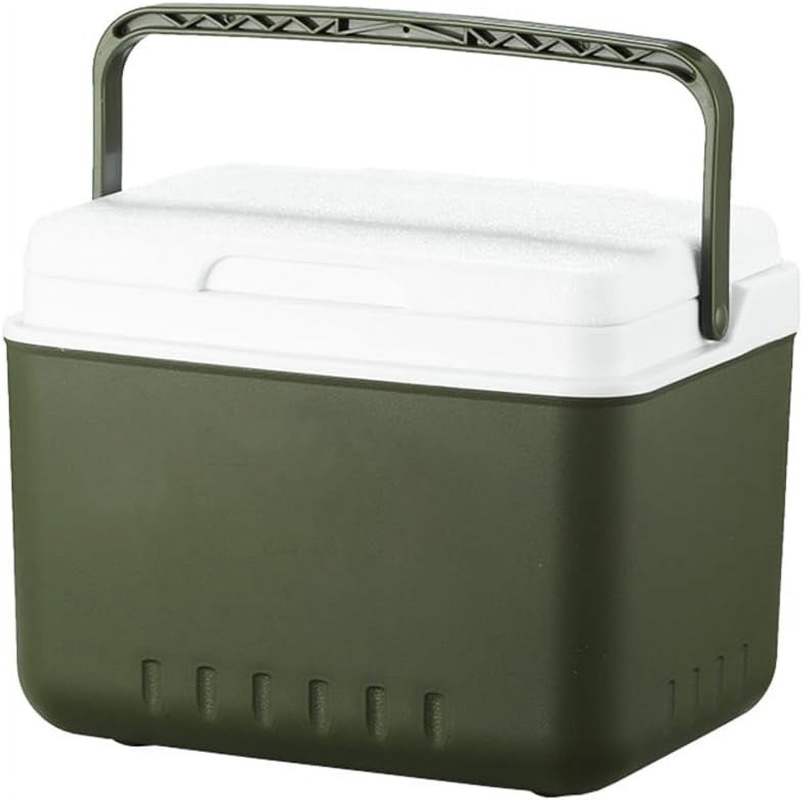 Insulated Hard Cooler Lunch Box, Small Cooler with Handle, Portable Ice ...