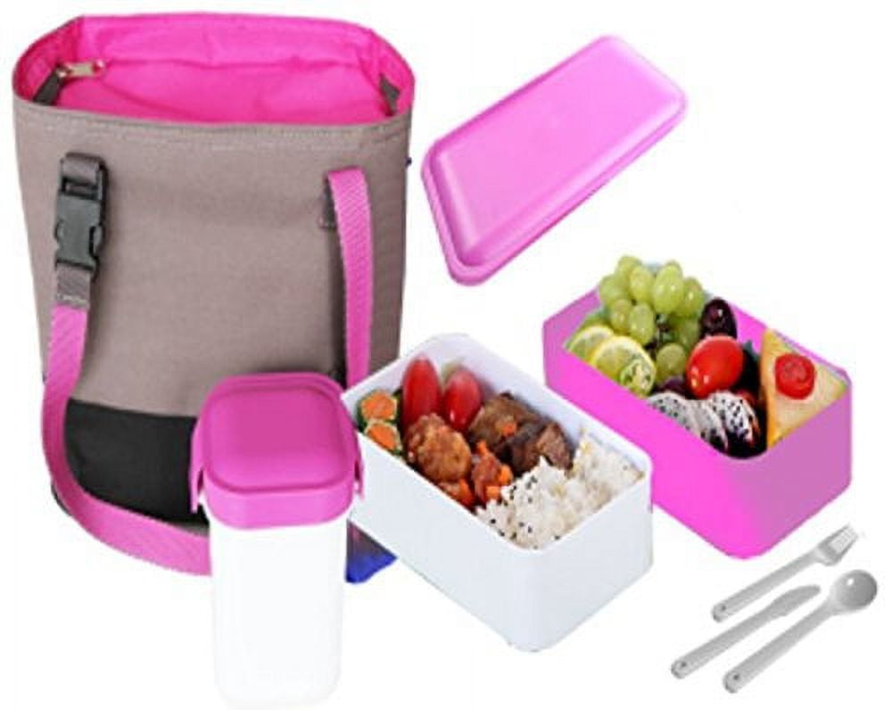Insulated Hot & Cold 15-Pc Lunchbox 1.2-LTR W/Travel Cup,Sauce ...