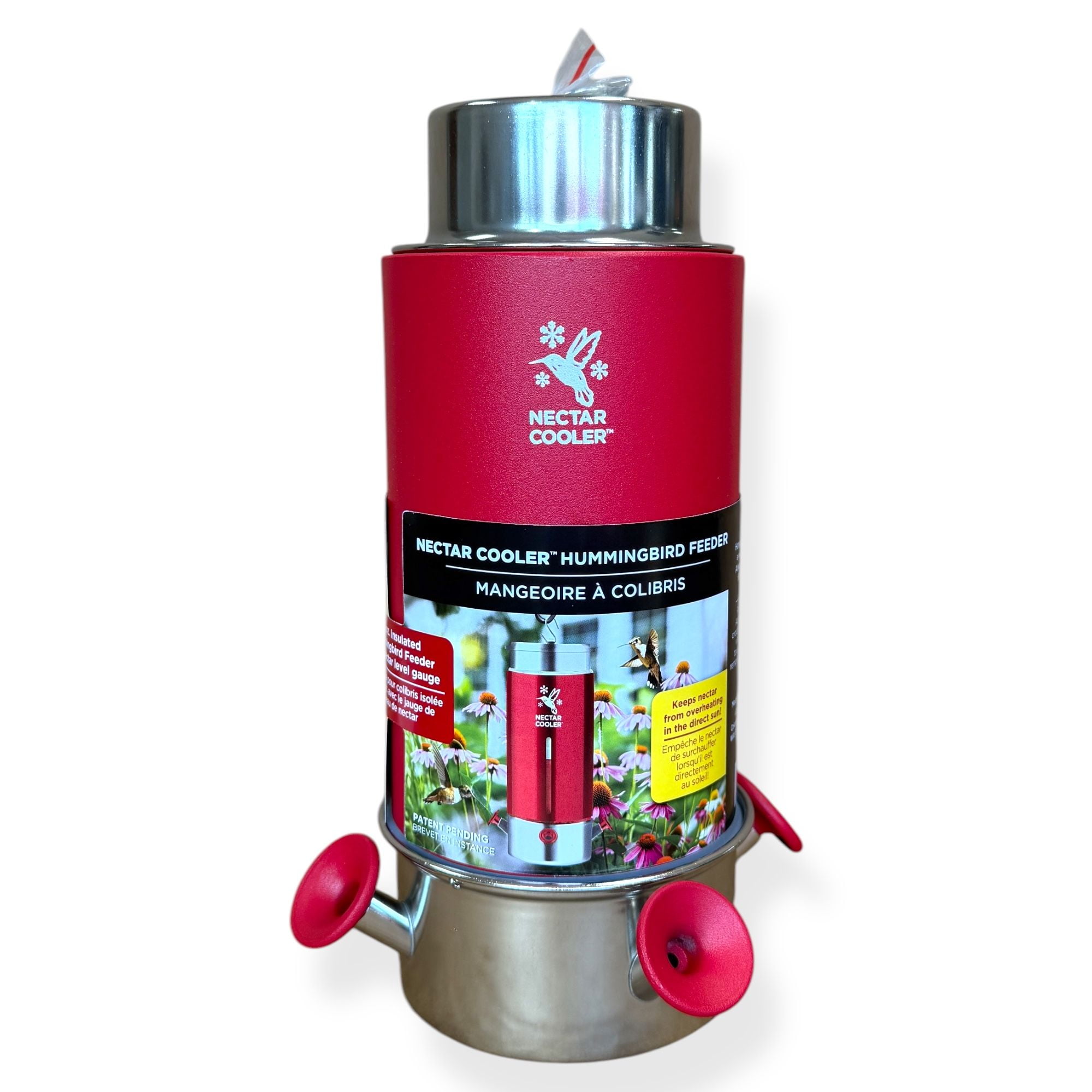 Insulated Hummingbird Feeder Keeps Nectar Cooler & Fresh Longer ...