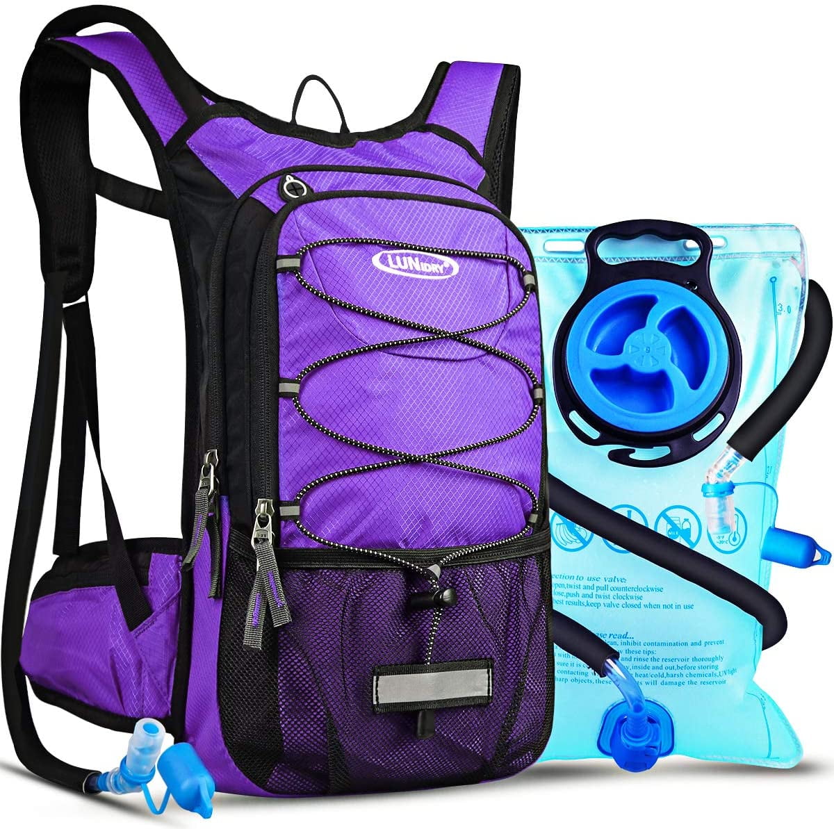 Insulated Hydration Pack Backpack with 3L BPA Free Leak-Proof Water ...