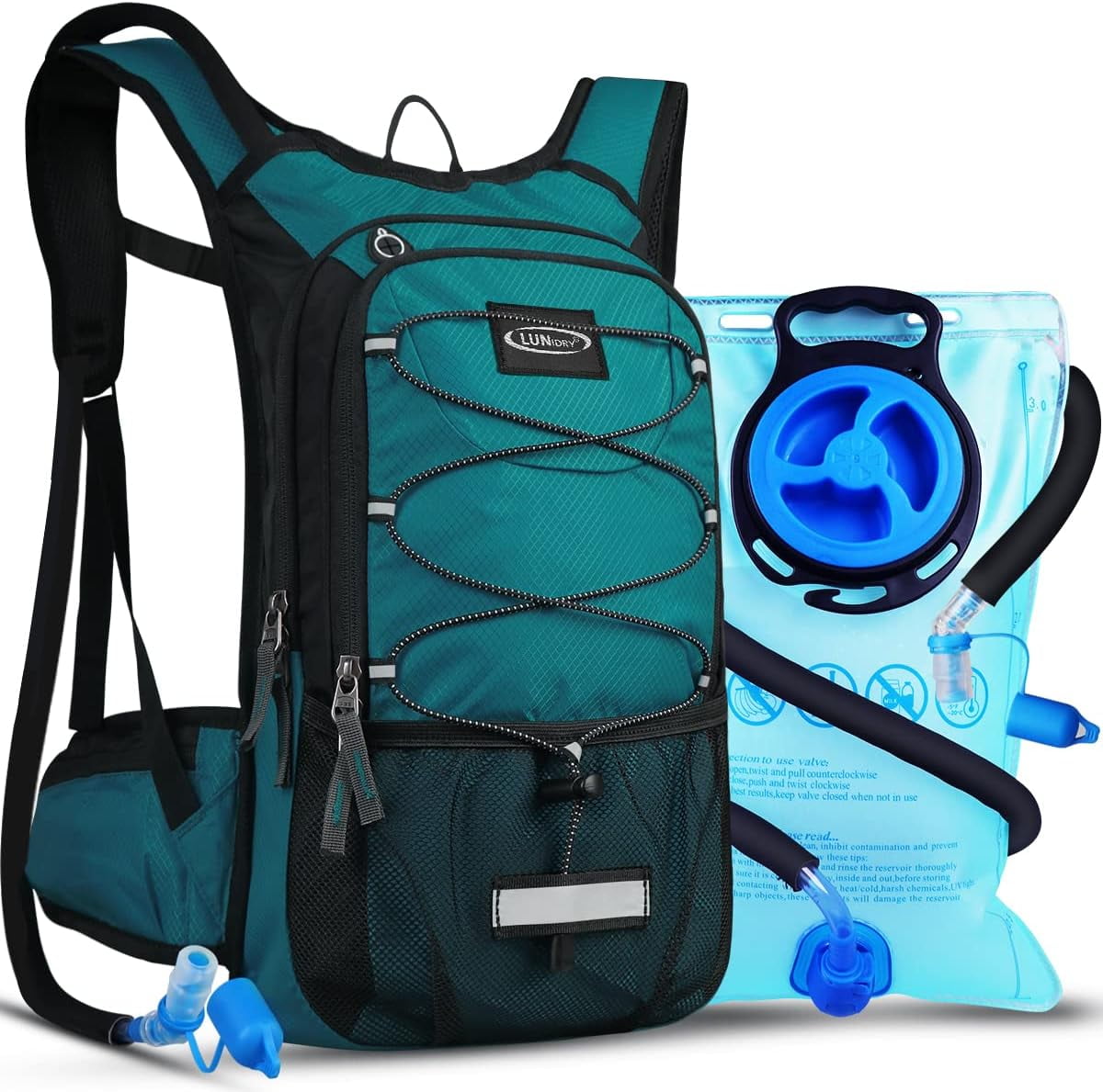 Insulated Hydration Pack Backpack with 3L BPA Free Leak-Proof Water ...