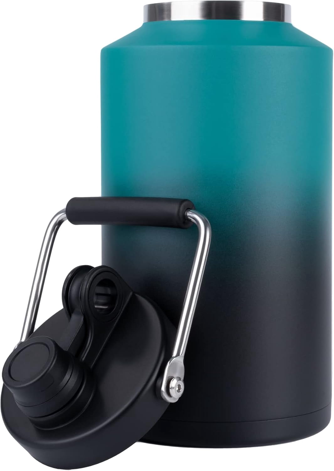 Insulated Jug with Handle, One Gallon, 128oz Stainless Steel, Large ...