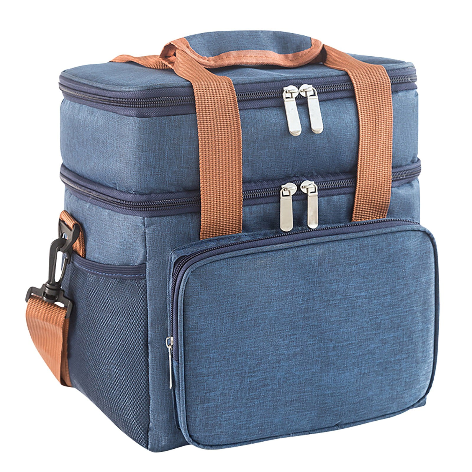 Insulated Large Lunch Box Double Heavy Duty Durable Lunch Bag Leak ...