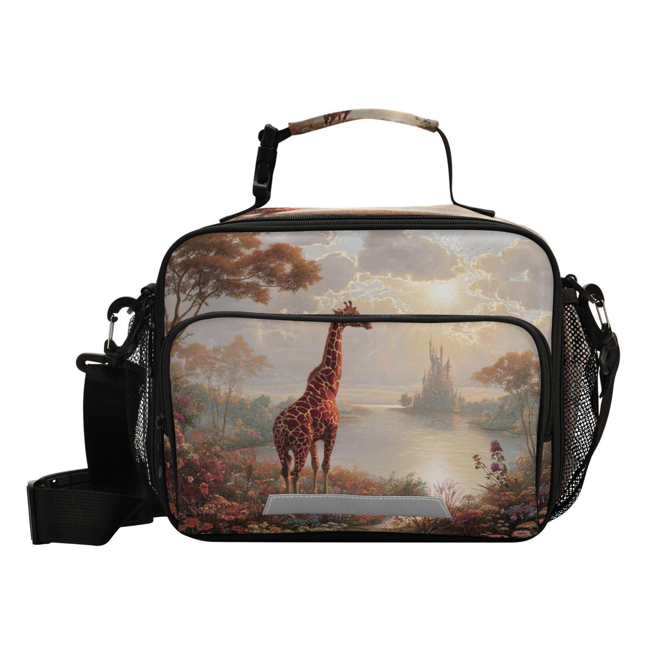 Insulated Lunch Bag 6L Leak-Proof Lunch Box with Shoulder Strap ...