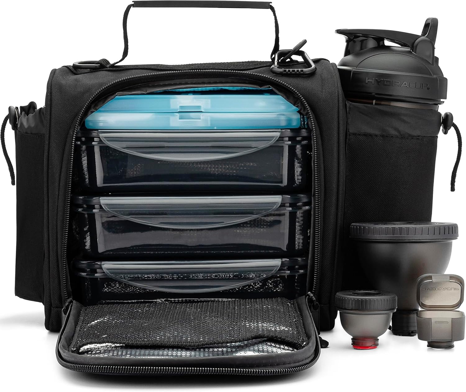 Insulated Lunch Bag with Containers - Meal Prep Bag Included Ice Packs ...