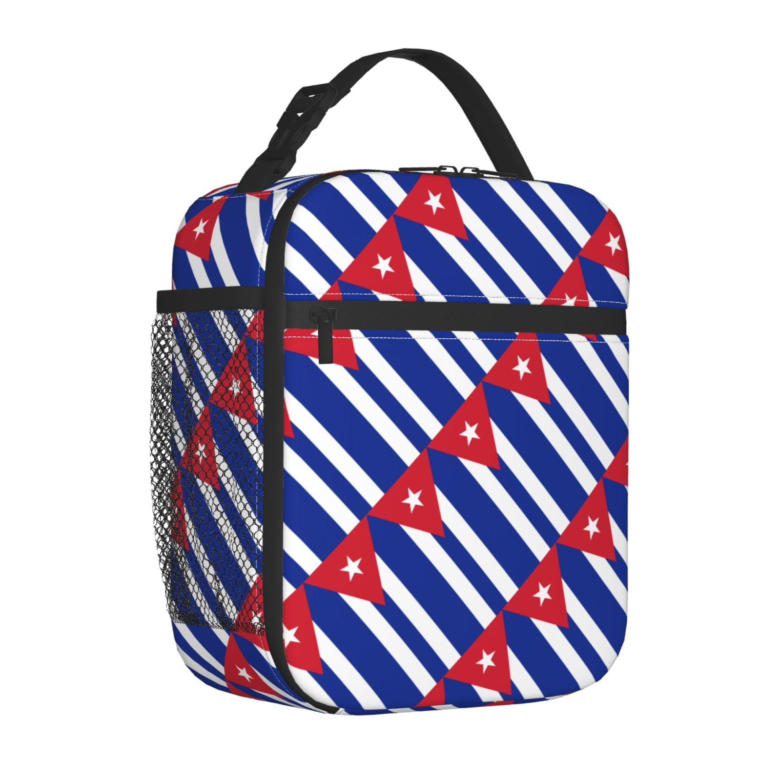 Insulated Lunch Bag Cuban Flag Reusable Lunch Box for Men Women ...