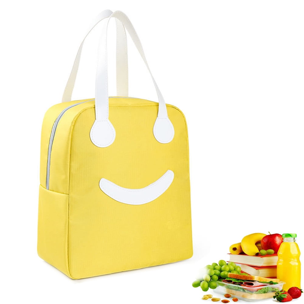 Insulated Lunch Bag Double Zippers Wide Open Bag Leakproof Thermal and ...