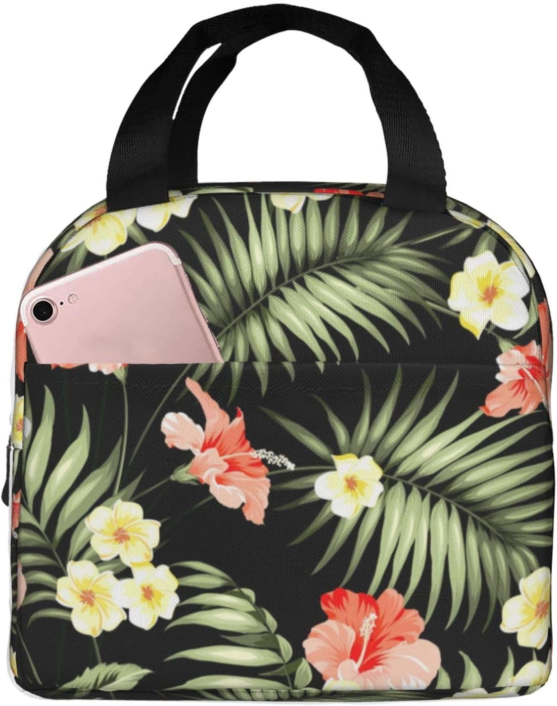 Insulated Lunch Bag, for Hawaii Hawaiian Tropical Flowers And Jungle ...