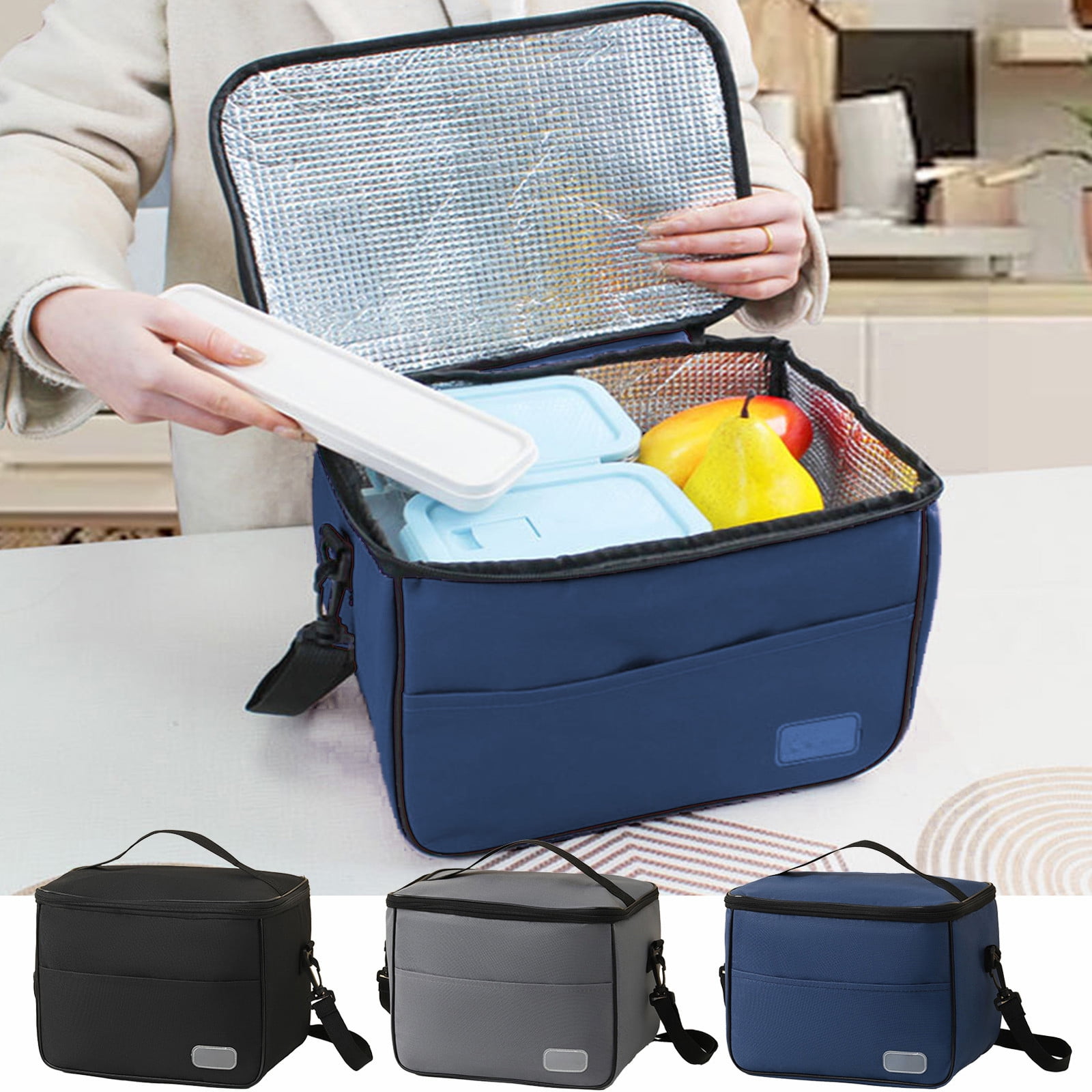 Insulated Lunch Bag Large Capacity 12L Thermal Cooler Box | Portable ...