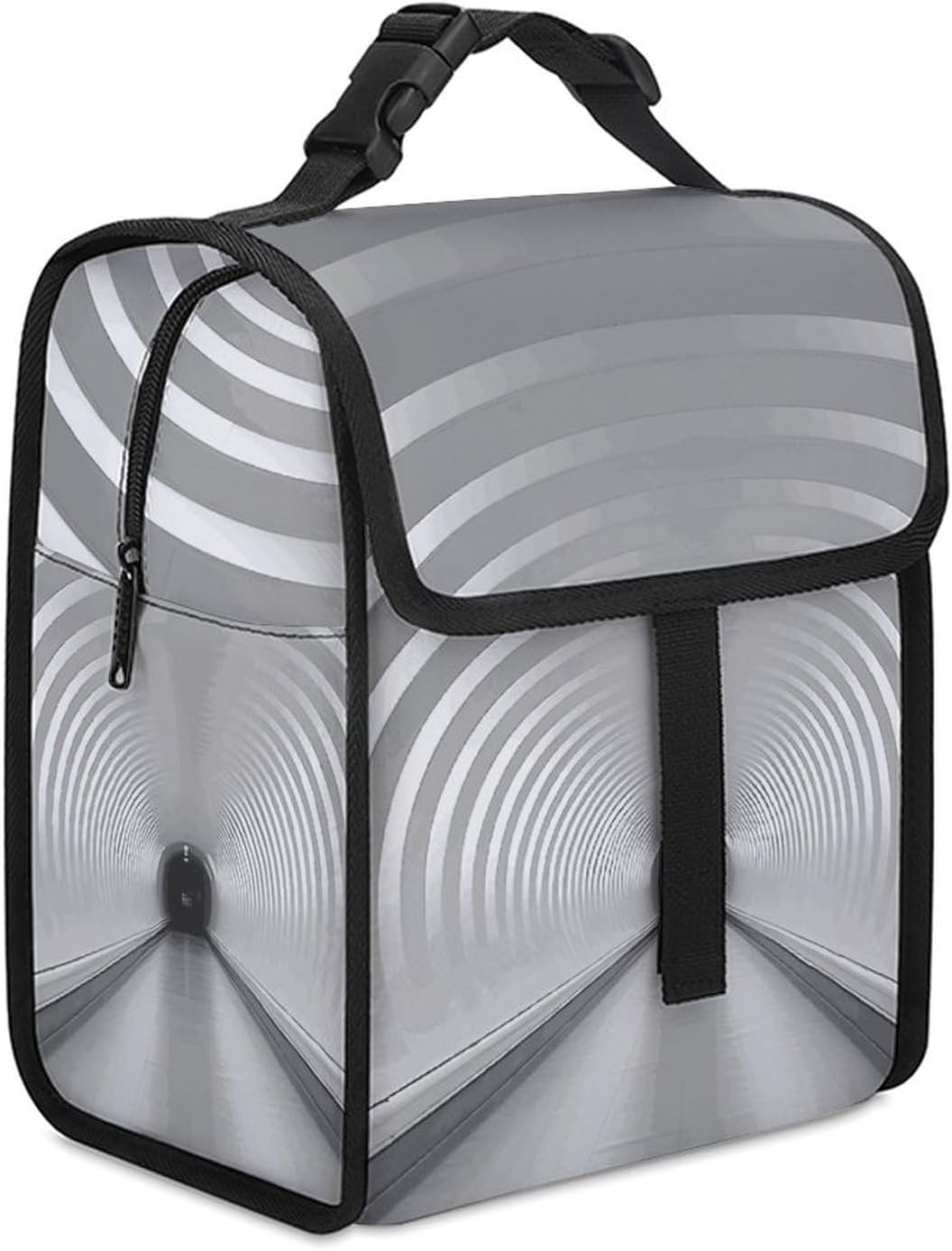 Insulated Lunch Bag Lunch Box for Woman Man White Subway Tunnel ...