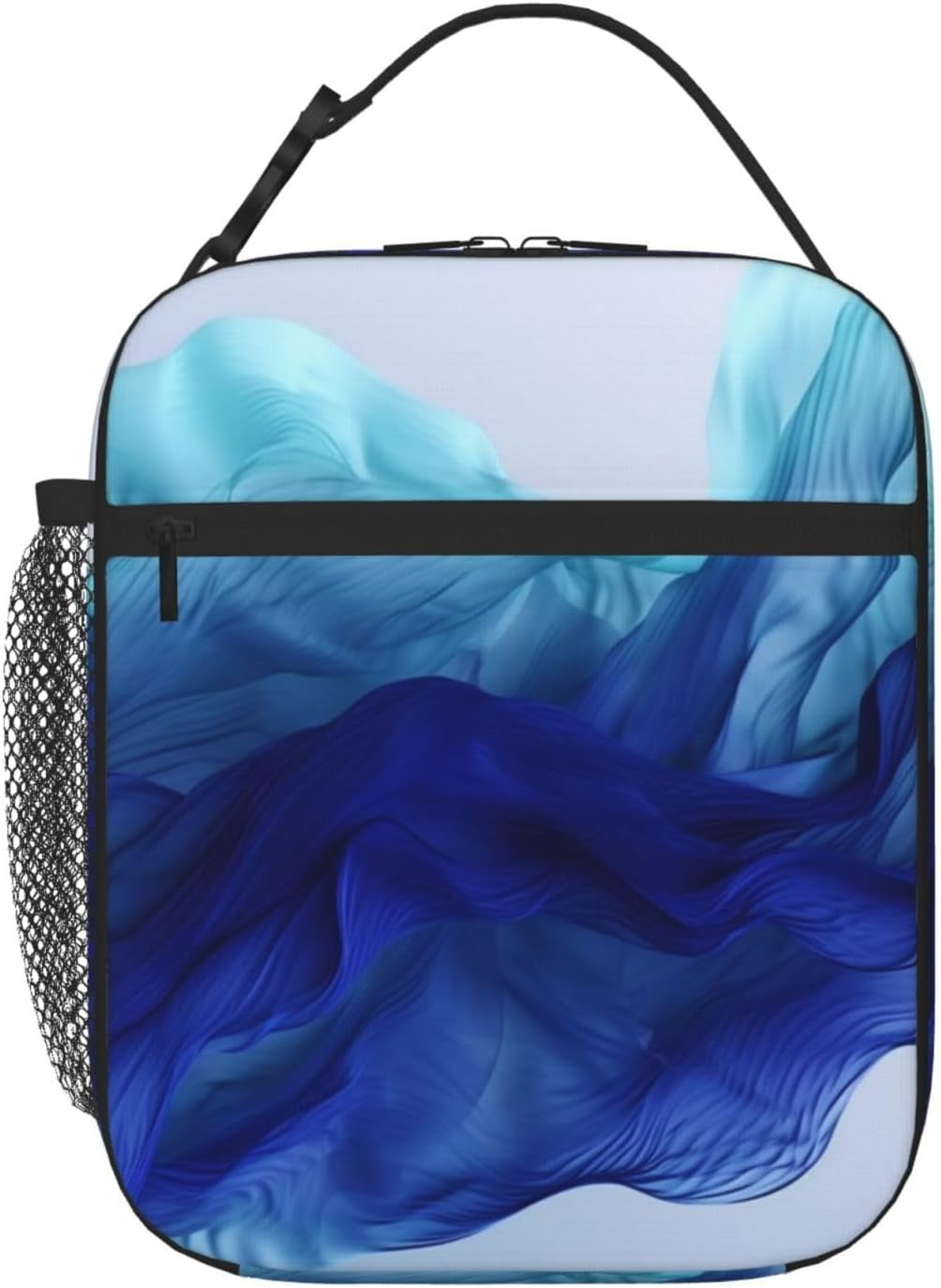 Insulated Lunch Bag Lunch Box for Women Abstract Blue Like Wave Lunch ...