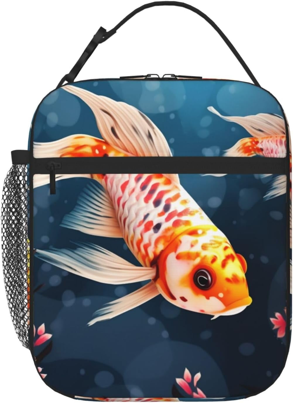 Insulated Lunch Bag Lunch Box for Women Beauty Fish Lunch Box with Side ...
