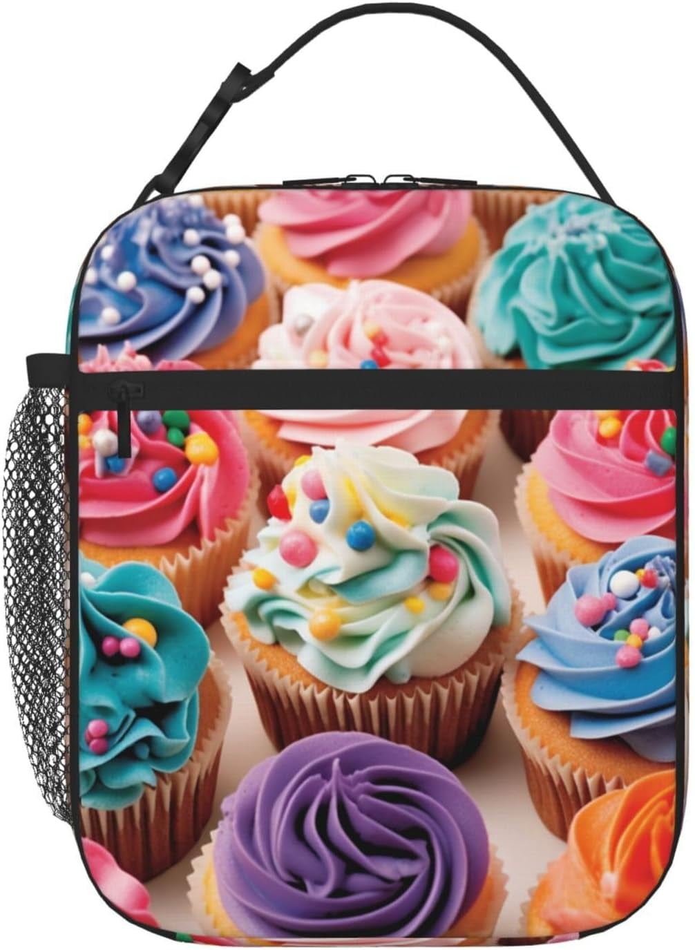 Insulated Lunch Bag Lunch Box for Women Birthday Cupcakes Lunch Box ...