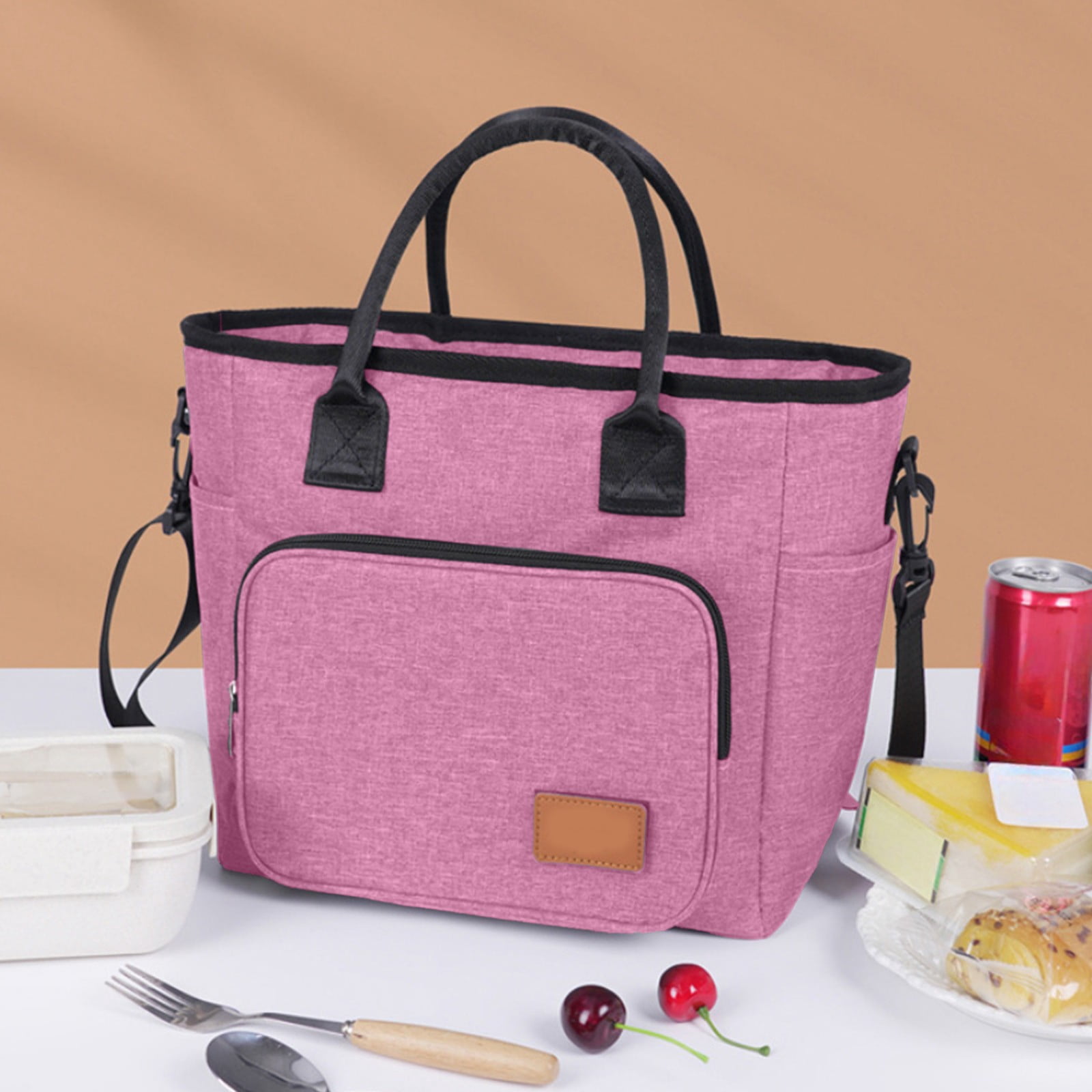 Insulated Lunch Bag, Portable Food Carrier, Large 12-Pack Capacity ...