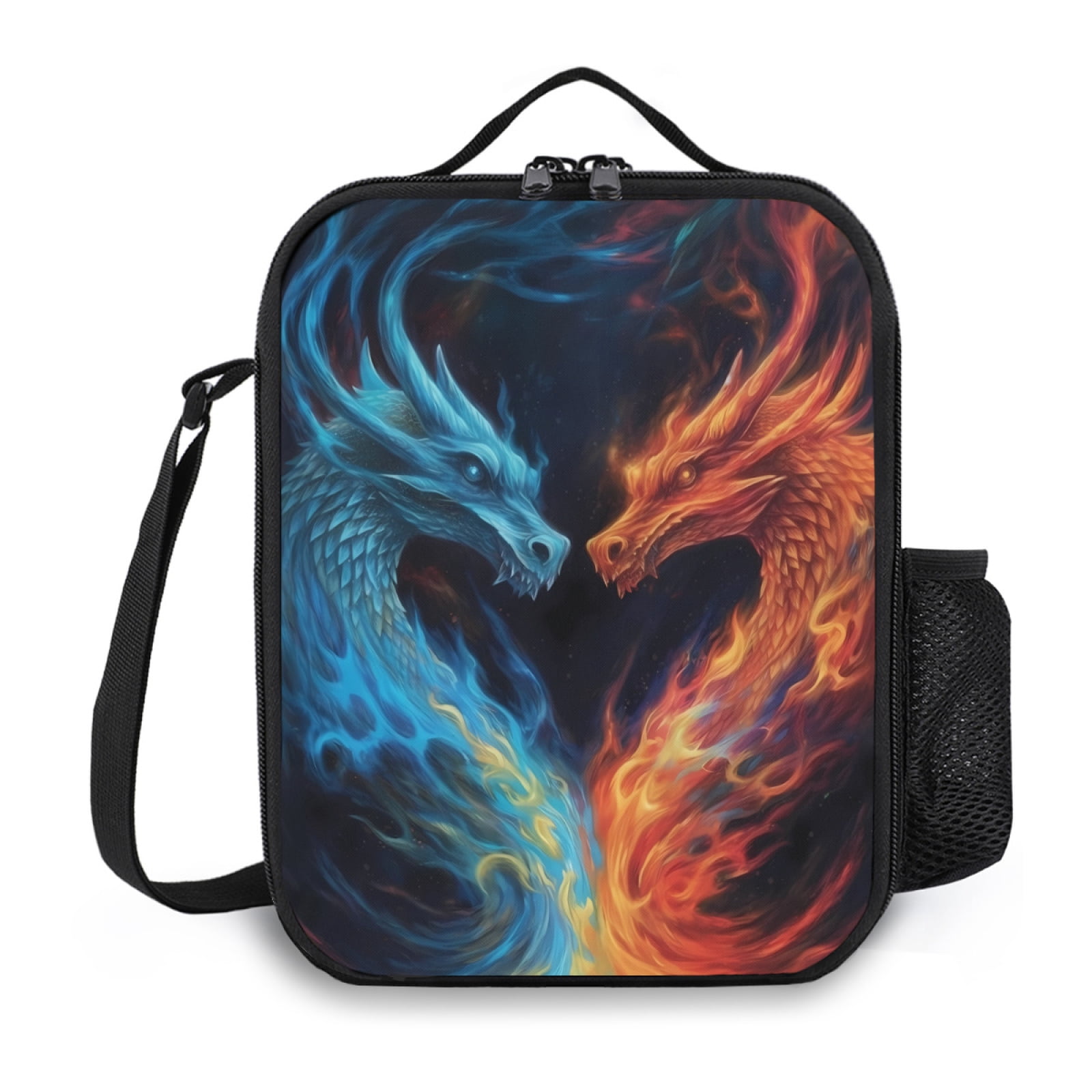 Insulated Lunch Bag, Reusable Portable Lunch Box With Shoulder Strap ...