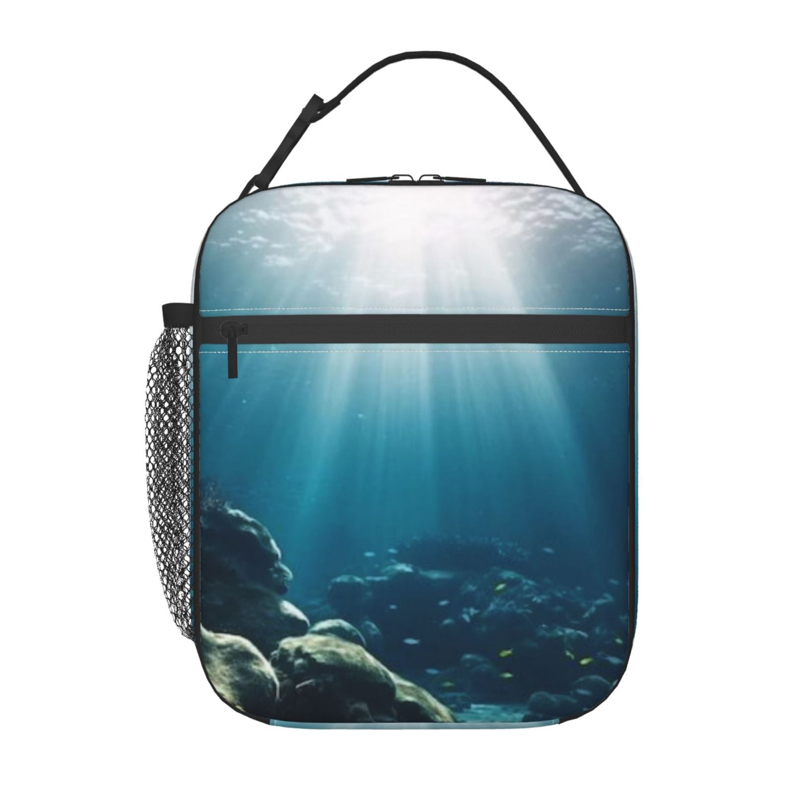 Insulated Lunch Bag Swimming With Tropical Fish In Underwater Paradise ...