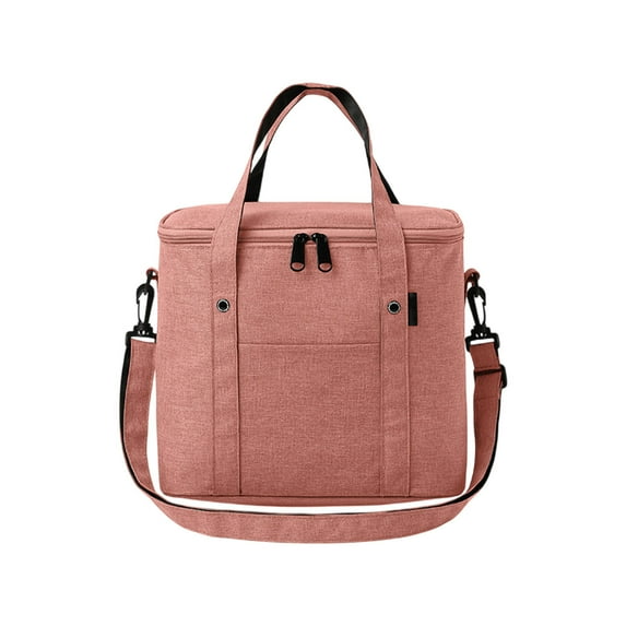 Insulated Lunch Bag Thermal Shoulder Tote Large Capacity Food Carrier ...