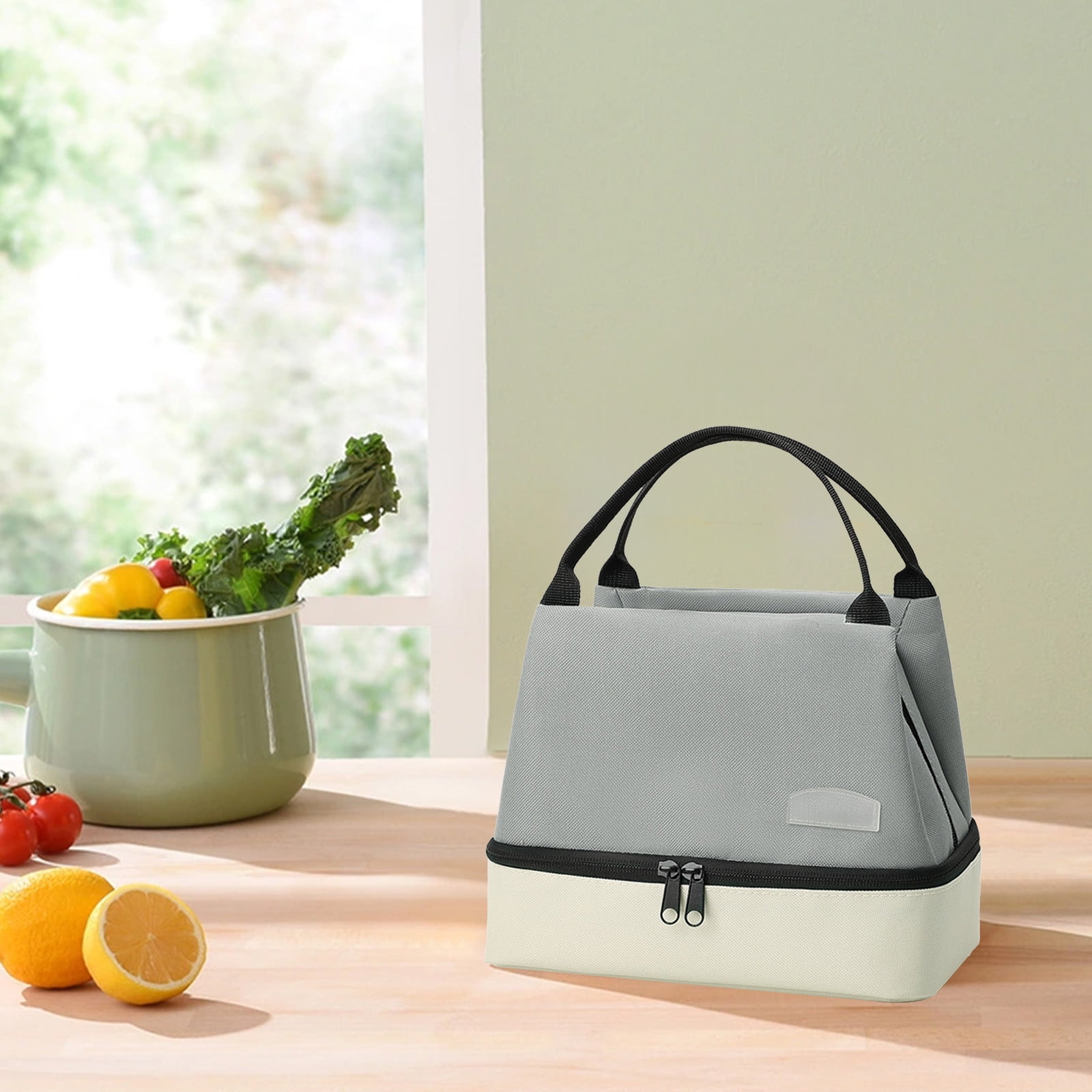 Insulated Lunch Bag | Waterproof Freezable Cooler Tote With Adjustable ...