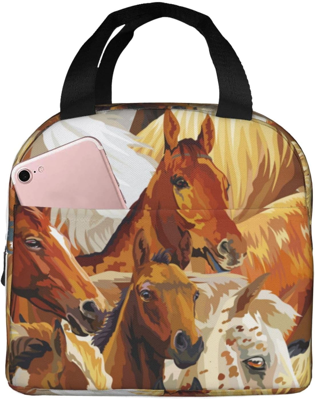 Insulated Lunch Bags Wide-Open Lunch Bag Leakproof Lunch Tote Bag For ...