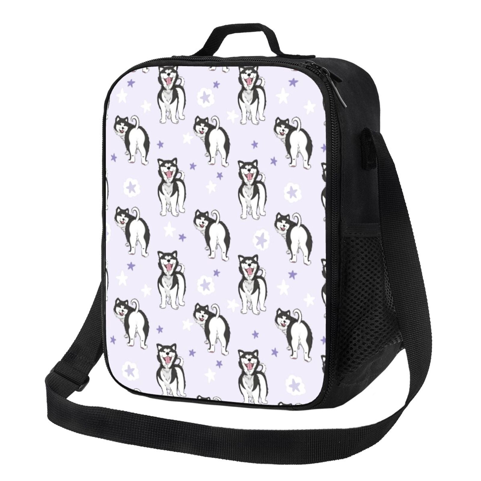 Insulated Lunch Bags for Women Men Work - Cartooncute Funny Husky ...